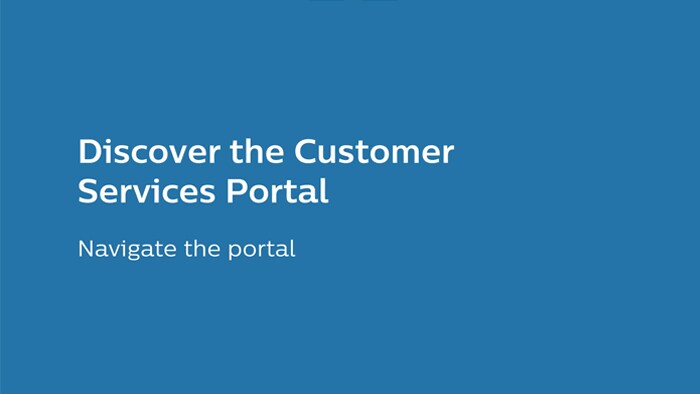 Customer Services Portal | Philips